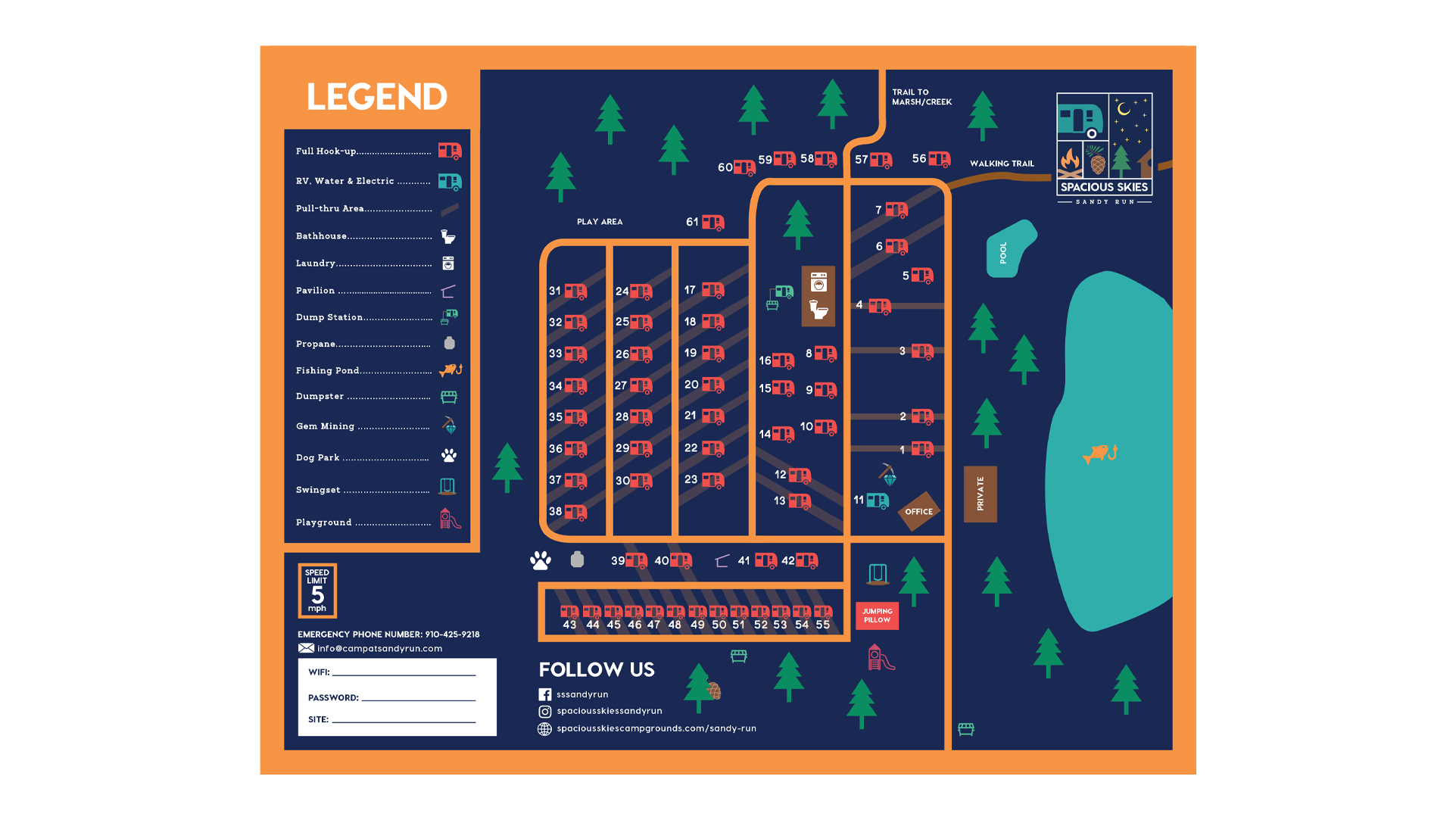 Camp Maps - King Willy Camping